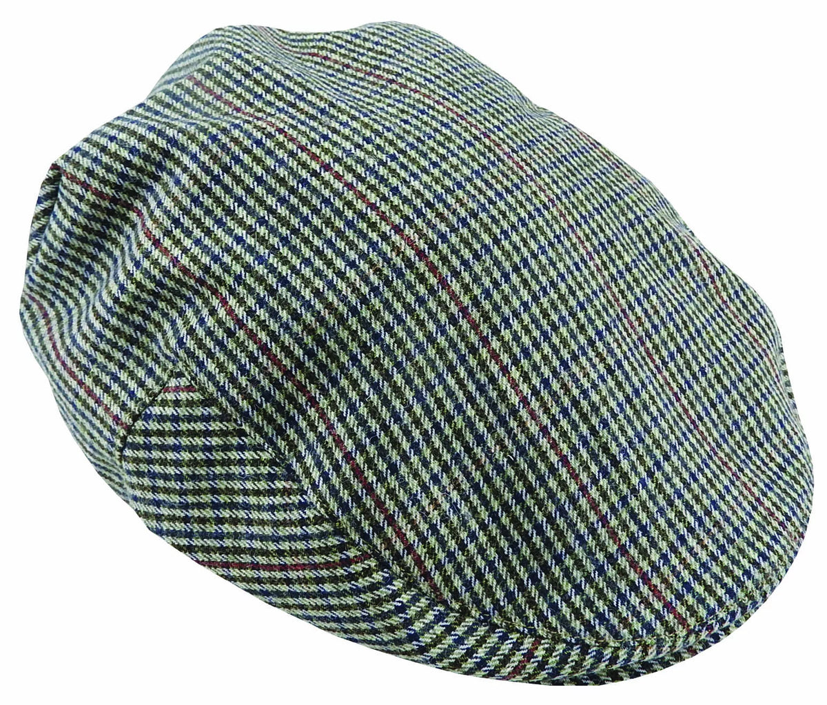 WOOL BLEND FINE CHECK TWEED CAP – Bonita Leather & Accessories