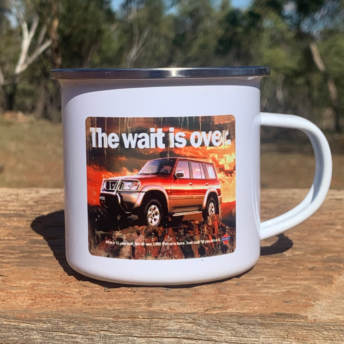 NISSAN CAMPING MUG – Bonita Leather & Accessories