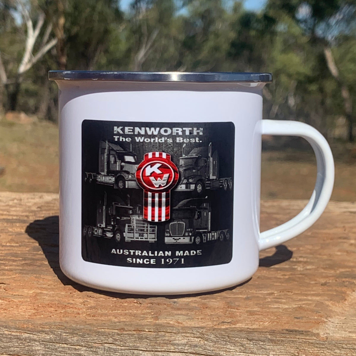 KENWORTH CAMPING MUG – Bonita Leather & Accessories