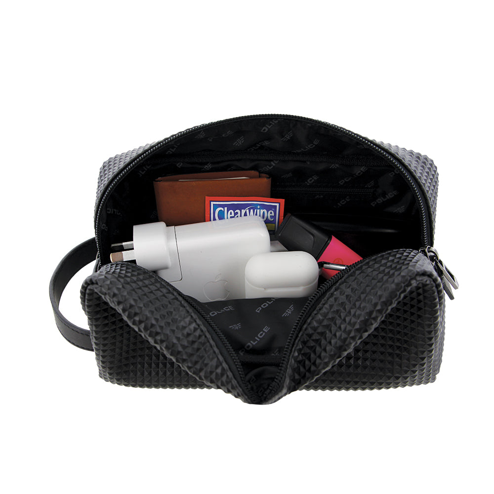 POLICE TOILETRY BAG – Bonita Leather & Accessories