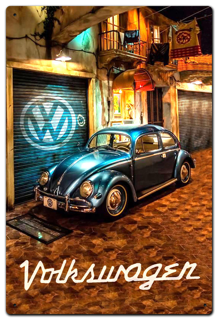 VOLKSWAGEN TIN SIGN – Bonita Leather & Accessories