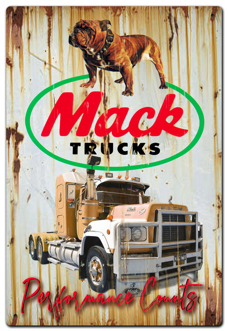 MACK PERFORMANCE TIN SIGN – Bonita Leather & Accessories